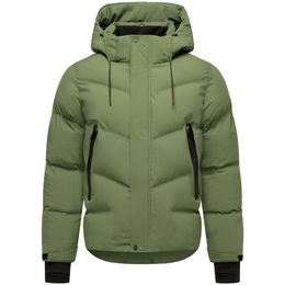 Steppjacke STONE HARBOUR "Livianoo XX", Herren, Gr. L (52), olivgrün, Obermaterial: 100% Polyester; Innenfutter: 100% Polyester; Wattierung: 100% Polyester; Ärmelfutter: 100% Polyester, gerade hüftbedeckend, hoch geschlossener Ausschnitt, eng Bündchen mit Daumenlöchern, Jacken, Herren Winterjacke mit (abnehmbarer) Kapuze