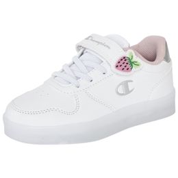 Sneaker Champion "GLW G PS", Gr. 28, wht, vti, sil, Synthetik, Schuhe, mit cooler Blinkfunktion