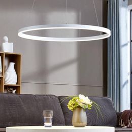 ARCCHIO LED-Hängeleuchte Albiona, weiß, 1 Ring, Ø 80 cm