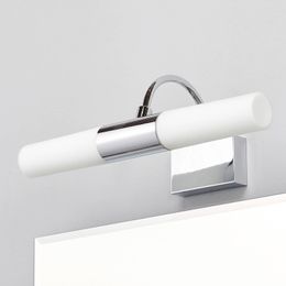 LINDBY Spiegelleuchte Devran, 36 cm breit, Glas, IP44, G9