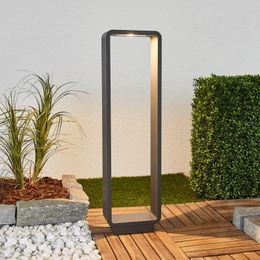 LUCANDE LED-Wegeleuchte Ninon, 80 cm, anthrazit, Metall