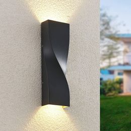 LUCANDE LED-Au&szlig;enwandlampe Tibelya, anthrazit, up/down, IP65