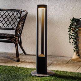 LUCANDE LED-Wegeleuchte Pirron, 80 cm, dreieckig, IP54