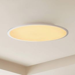 LINDBY LED-Deckenlampe Narima, CCT, Ø 60 cm, silber
