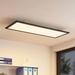 LINDBY LED-Panel Nelios, 80 x 30 cm, 4.000K, schwarz, Metall