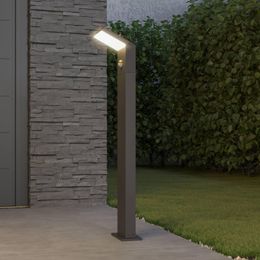 ARCCHIO LED-Wegeleuchte Yolena, Sensor, 100cm, anthrazit Yolena, schwarz, Aluminium, Modern
