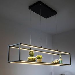 Paul Neuhaus LED-Hängelampe Contura, schwarz, 105 cm