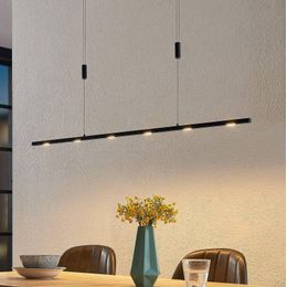 LUCANDE LED-Pendellampe Stakato, 120 cm, 6-flg., dimmbar