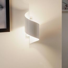 EMIBIG LIGHTING Wandlampe Spiner weiß, Höhe 30 cm, Stahl