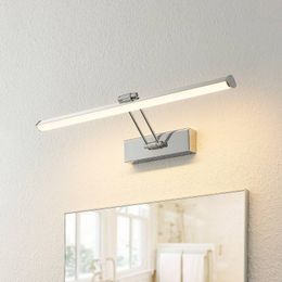 LINDBY LED-Spiegelleuchte Sanya, 60 cm, chrom, Metall, IP44
