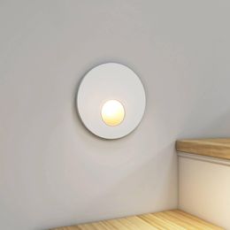 ARCCHIO LED-Einbaulampe Vexi, Ø 7,5 cm, weiß, Aluminium, CCT