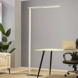 ARCCHIO LED-Büro-Stehleuchte Tamilo, weiß, Metall, 194 cm