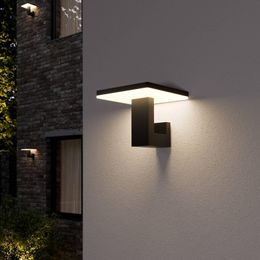 LUCANDE LED-Au&szlig;enwandleuchte Olesia, 15 cm, anthrazit, IP54