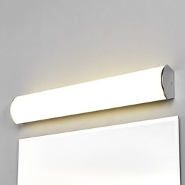 LINDBY LED-Bad-Wandleuchte Elanur, weiß/chrom, 58 cm, IP44
