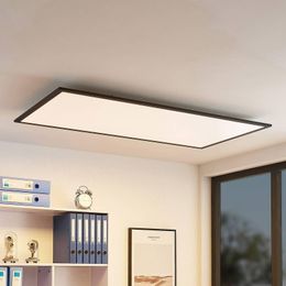 LINDBY LED-Panel Nelios, 120 x 60 cm, 4000K, schwarz, Metall