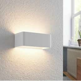 ARCCHIO LED-Wandlampe Karam, 20 cm, weiß, Metall, up/down
