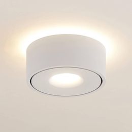 ARCCHIO LED-Deckenlampe Rotari, weiß, up und down, Alu