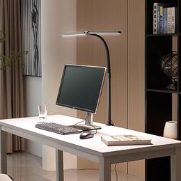 LINDBY LED-Klemmlampe Nilay, H&ouml;he 97,5 cm, CCT, Homeoffice