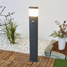 LINDBY LED-Wegeleuchte Marius, 80 cm, anthrazit, Sensor