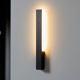 ARCCHIO Ivano LED-Wandleuchte, 42,5 cm, schwarz, Metall