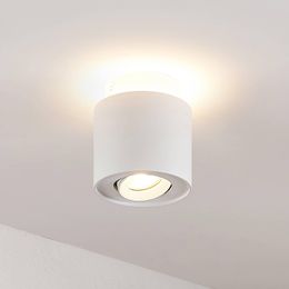 ARCCHIO Deckenlampe Walisa, Ø 10 cm, weiß, Metall, GU10