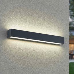 LED Aussenwandleuchte Lengo ARCCHIO, schwarz, Aluminium, Modern, LED Wandleuchte außen
