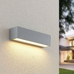 LED Aussenwandleuchte Lengo LUCANDE, alu / grau / zink, Aluminium, Modern, LED Wandleuchte außen