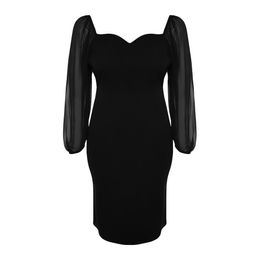 Trendyol Curve Kleid Damen Gr&ouml;&szlig;e 48 schwarz Winterkleid