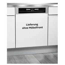 Bauknecht teilintegrierbarer Geschirrspüler "BBO 3O539 PLGT", Energieeffizienz: B (A-G), silber (silberfarben), B:59,8cm H:82cm T:55,5cm, Geschirrspüler