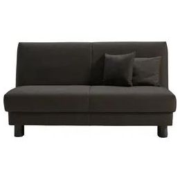 ell+ell Schlafsofa ELL + ELL "Enny", grau (dunkelgrau), B:160 T:100, Sofas, Liegefläche Breite 155 cm, Liegehöhe 40 cm, Füße schwarz, Rückenlehne