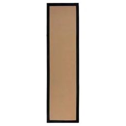 Läufer FLAIR RUGS "Kira mit Fischgrätmuster, aus Jute", schwarz, B:60cm H:3mm L:600cm, Jute, Kunstfaser, Teppiche, mit Fischgrätmuster, aus Jute