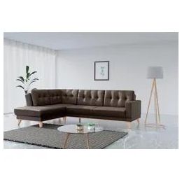Sit & More Ecksofa SIT & MORE "Lavida L-Form", grau (anthrazit), B:298cm H:90cm T:198cm, 100% PES, Sofas, wahlweise mit Kippfunktion und Bettkasten