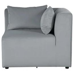 Sofa-Eckelement LEONIQUE "Alexane", schwarz, B:85cm H:70cm T:85cm, Polsterelemente, Armlehne wählbar, in vielen Bezugsqualitäten und Farben