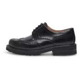 Schnürschuh Henry Stevens "Harry FBD5", Herren, Gr. 43,5, schwarz, Kalbsleder, Schuhe