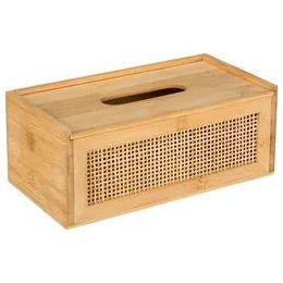 Badorganizer Wenko "Allegre", beige (natur, braun), B:25cm H:10cm T:13cm, Bambus, Rattan, Aufbewahrungsboxen, aus Bambus und Rattan