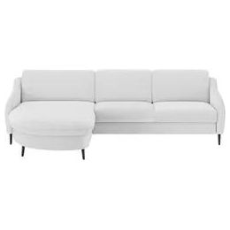 Sit & More Ecksofa SIT & MORE "Soul L-Form", silber, B:296cm H:90cm T:189cm, 100% Polyester, Sofas, wahlweise mit Bettfunktion