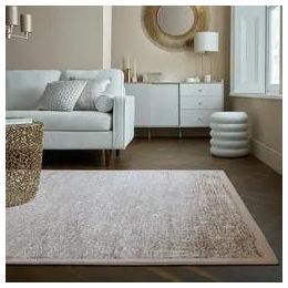 Teppich FLAIR RUGS "Eris Trace", gold (goldfarben), B:80cm H:8mm L:150cm, Kunstfaser, Teppiche, Glanzeffekt Teppich