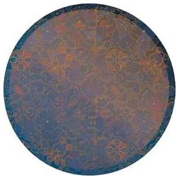 Vliestapete Komar "Vlies selbstklebend - Ornament - Größe 125 x 125 cm", blau (blau, bronzefarben), B:125 L:125, Vlies, Tapeten, Wohnzimmer, Schlafzimmer