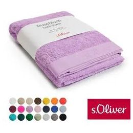 Duschtuch s.Oliver "s.Oliver, Premium Qualität, 600 gr/m2, auch als Sets erhältlich", lila, B:70cm L:140cm, Walkfrottier, Baumwolle, Handtücher, große Farbauswahl, auch als Handtuch, Waschhandschuh, Gästetuch