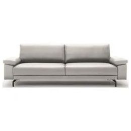2,5-Sitzer "CR.450 elegantes Designsofa mit hohem Sitzkomfort", grau (seidengrau), B:200cm H:85cm T:95cm, CREATION BY ROLF BENZ, Sofas