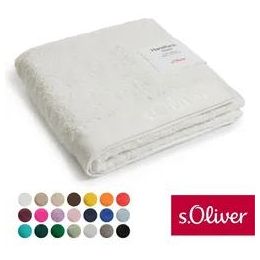 Handtuch s.Oliver "s.Oliver, Premium Qualität, 600 gr/m2, auch als Sets erhältlich", beige (ecru), B:50cm L:100cm, Walkfrottier, Baumwolle, Handtücher, große Farbauswahl, auch als Duschtuch, Waschhandschuh, Gästetuch