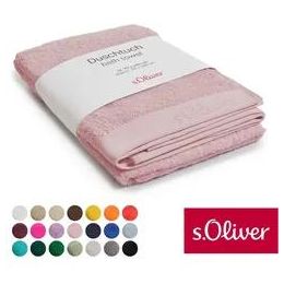 Duschtuch s.Oliver "s.Oliver, Premium Qualität, 600 gr/m2, auch als Sets erhältlich", rosa (rose), B:70cm L:140cm, Walkfrottier, Baumwolle, Handtücher, große Farbauswahl, auch als Handtuch, Waschhandschuh, Gästetuch