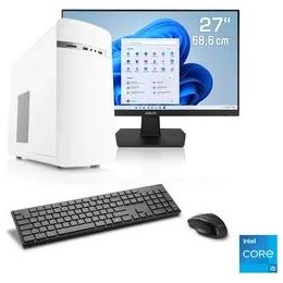 CSL PC-Komplettsystem "Speed V25131", Energieeffizienz: E (A-G), weiß, Microsoft Windows 11 Home (64 Bit), 16 GB RAM 1.000 GB SSD, Computer_Komplettsysteme