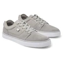 Sneaker DC Shoes "Tonik", Gr. 6(38), grau (grau, grau, weiß), Obermaterial: Leder (Kuh) / Futter: Textil / Außensohle: Gummi, Schuhe