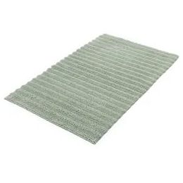 Badematte Kleine Wolke "Yara", grün (maledivia), H:5mm, Baumwolle, Badematten, Badteppich, Uni Farben, gestreift, waschbar