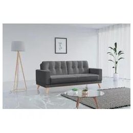 Sit & More 3-Sitzer SIT & MORE "Lavida", grau (anthrazit), B:215cm H:90cm T:97cm, 100% PES, Sofas