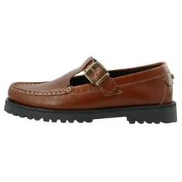 Ca'Shott Ballerina CA'SHOTT "Ca'Shott Flat shoe CASLENA", Damen, Gr. 40, Normalschaft, braun (cognac), Obermaterial: 100% Leder, Schuhe