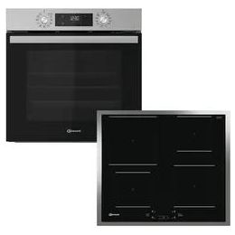 Bauknecht Backofen-Set "BAKO 740 IND IN", Energieeffizienz: A+ (A+++-D), inox, Herdsets, Hydrolyse - Reinigung mit der natürlichen Kraft des Dampfes bei 90 C