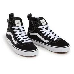 Sneaker Vans "ASHWOOD HI DECON", Gr. 45, schwarz, weiß, Leder, Synthetik, Textil, Schuhe