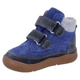 Winterstiefel Richter "Samy WMS: Mittel", Kinder, Gr. 24, blau (grau, blau), Veloursleder, Schuhe, Winterschuh mit WMS und Warmfutter, Größenschablone zum Download